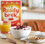 Today’s Ready brek bowl is served with frozen berries, a dollop of ...